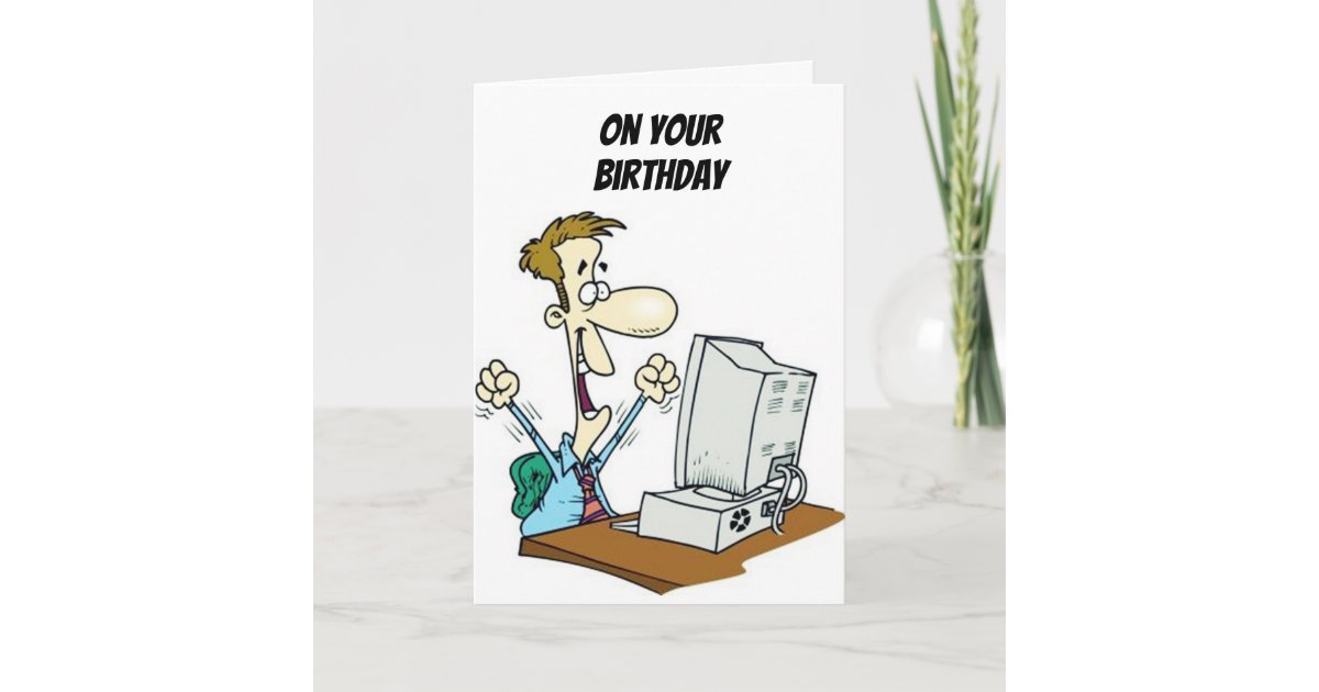 HIGH TECH**** BIRTHDAY WISHES CARD | Zazzle.com