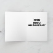 HIGH TECH**** BIRTHDAY WISHES CARD | Zazzle