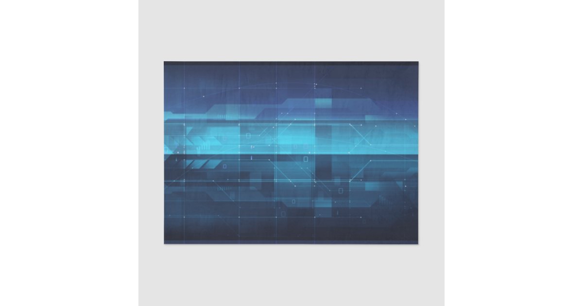 High tech digital background tissue paper | Zazzle