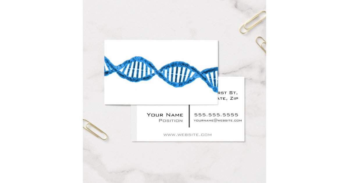High Tech DNA Business Card | Zazzle