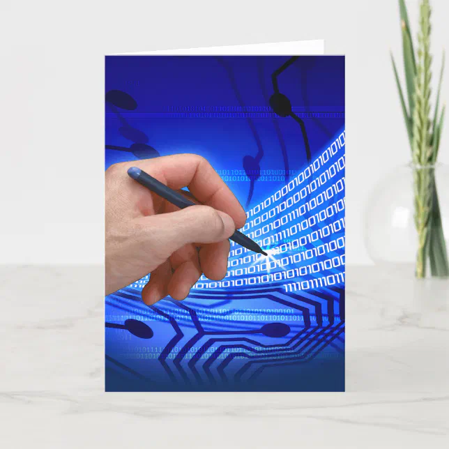 HIGH TECH GREETING CARD | Zazzle