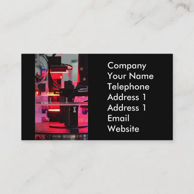 High Tech Industrial Robot Business Card | Zazzle