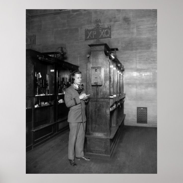 High Tech on Wall Street, 1928 Poster | Zazzle