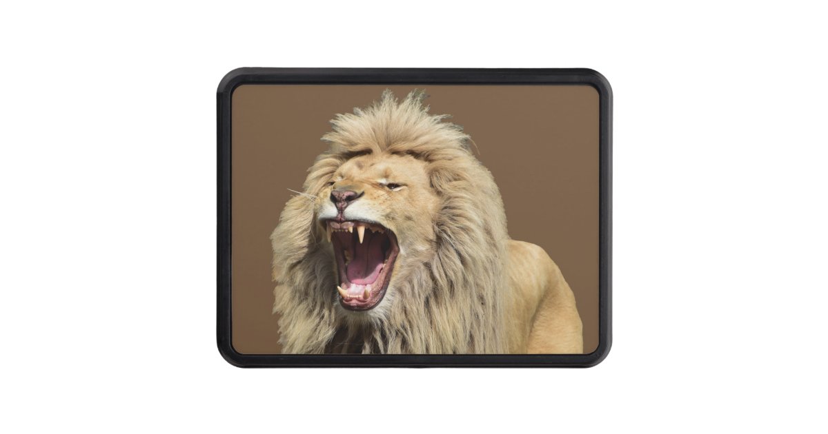 High Tension Lion Hitch Cover | Zazzle