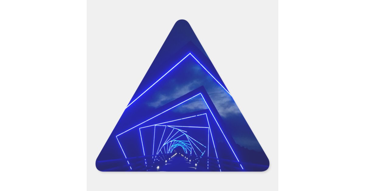 high trestle bridge triangle sticker | Zazzle