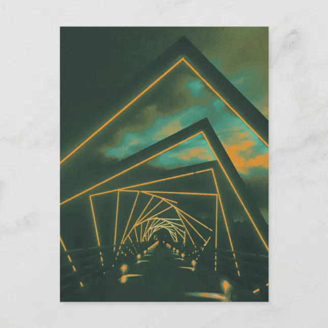 high trestle trail bridge postcard | Zazzle