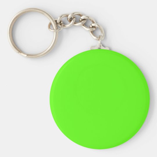 High Visibility Neon Green Keychain | Zazzle.com