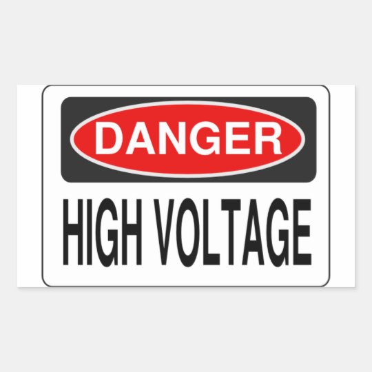 High Voltage stickers | Zazzle.com