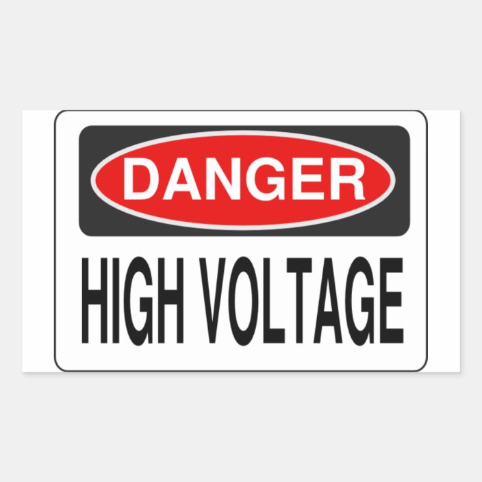 High Voltage stickers | Zazzle.com