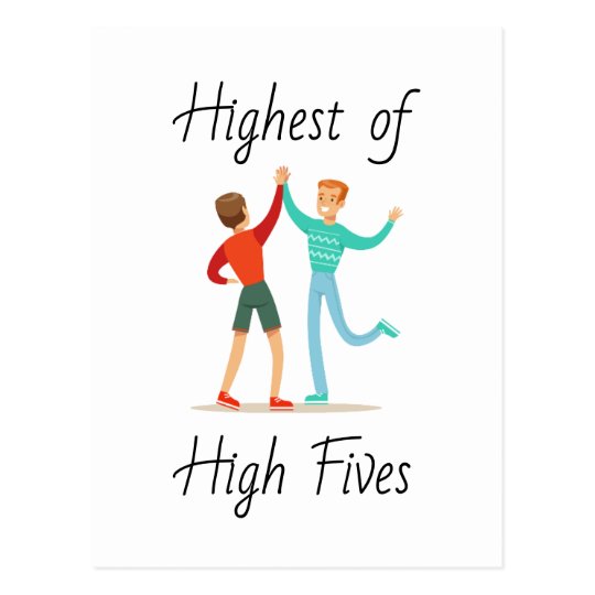 Highest of High Fives Congratulations Postcard | Zazzle.com
