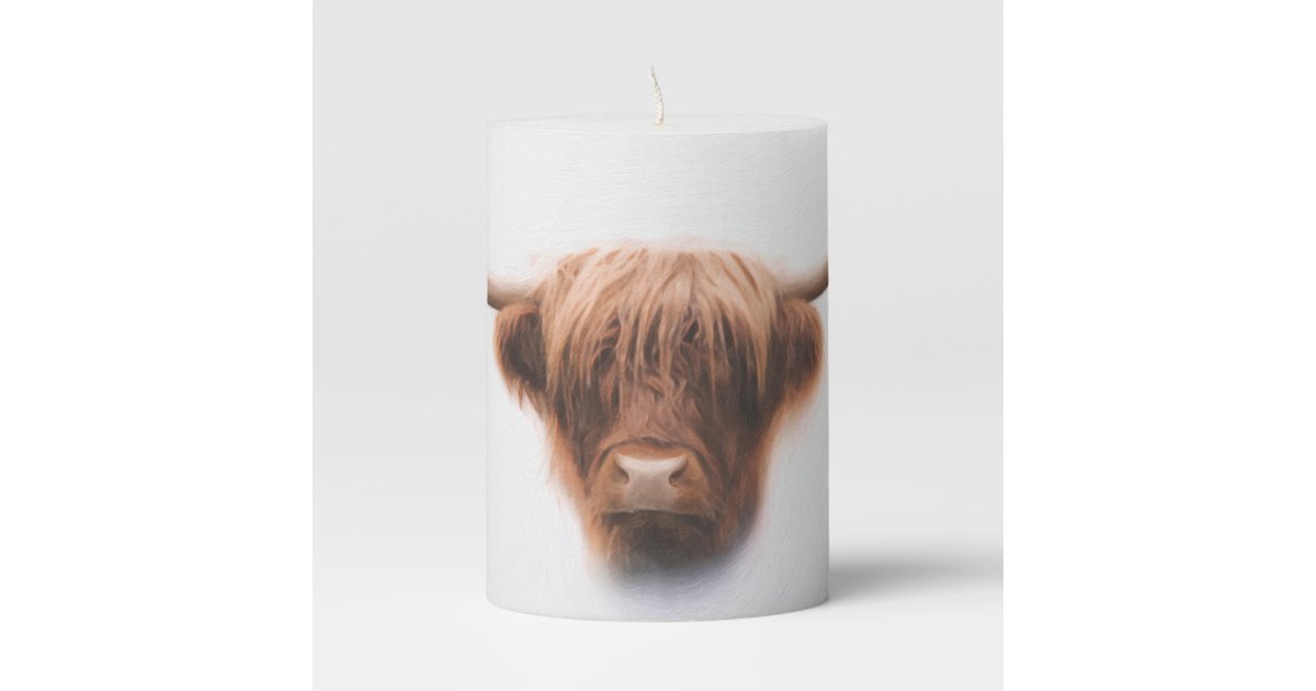 Highland Cow Candle | Zazzle