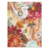Highland Cow Rustic Boho Farmhouse Decoupage Tissue Paper | Zazzle