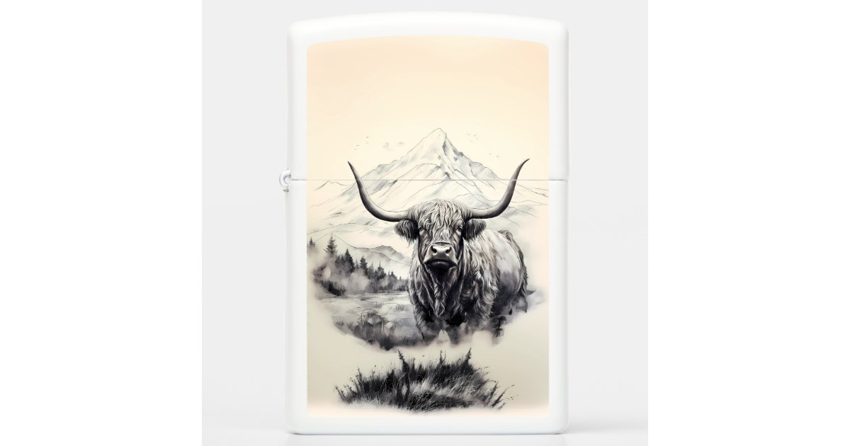 Highland Cow: The Zippo® Lighter Experience | Zazzle