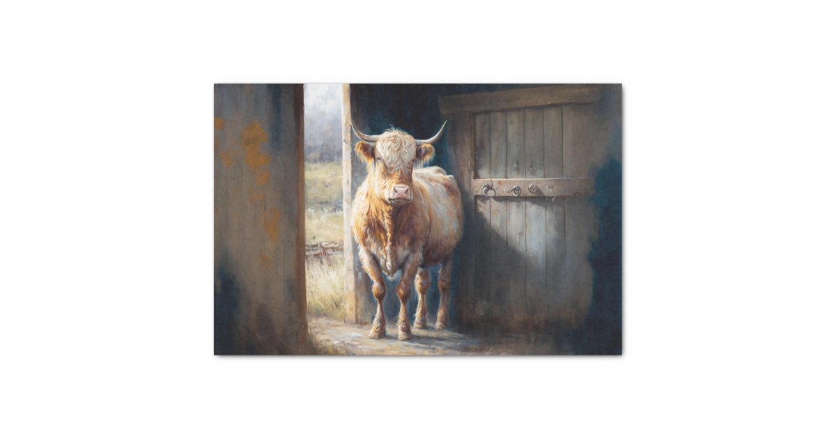 Highland Cow Tissue Paper | Zazzle
