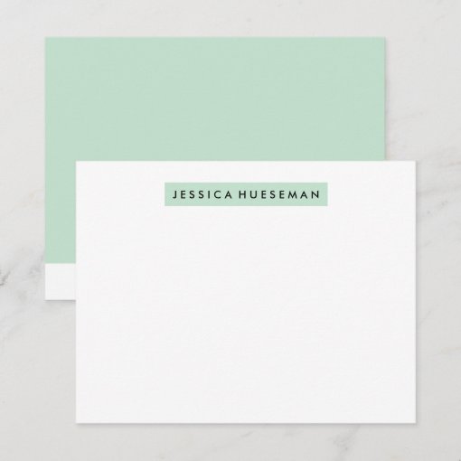 Highlighter A2 Stationery - Mint Note Card | Zazzle