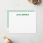 Highlighter A2 Stationery - Mint Note Card | Zazzle