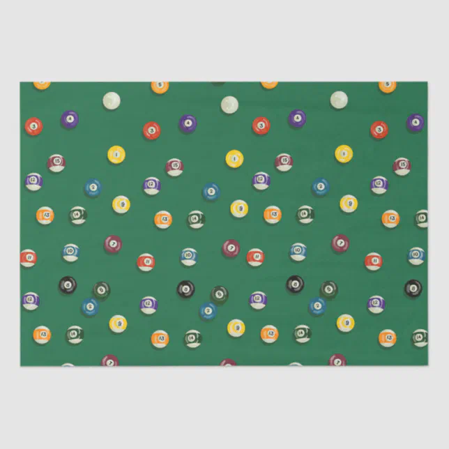 Highs and Lows Billiards Pool Table Pool Shark Tissue Paper | Zazzle