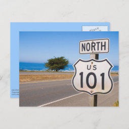 Highway 101 North Postcard | Zazzle