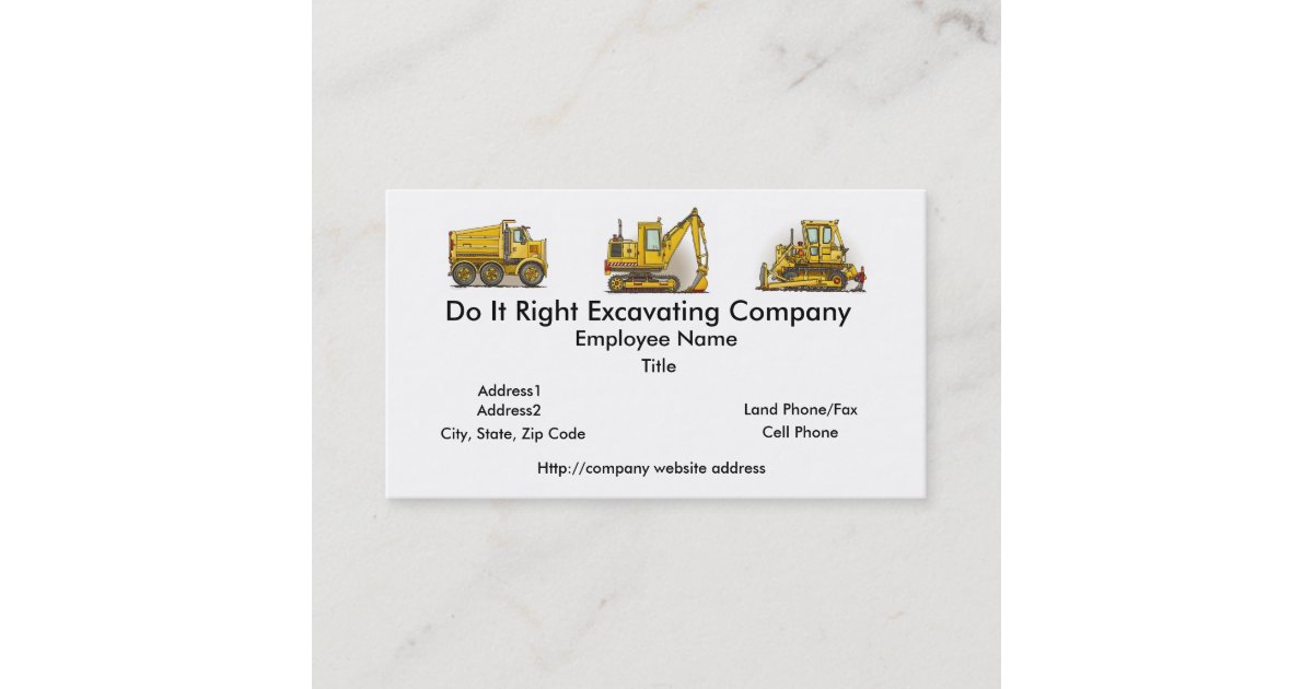 Highway Dump Truck Business Cards | Zazzle