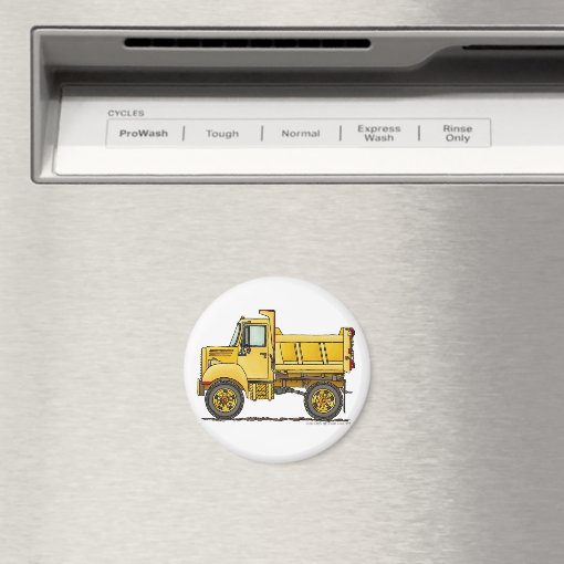 Highway Dump Truck Construction Magnets | Zazzle