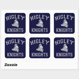 Higley Knights Square Sticker | Zazzle