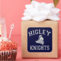 Higley Knights Square Sticker | Zazzle