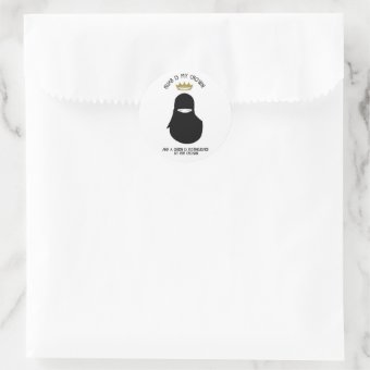 Hijab is my crown - NIQAB Classic Round Sticker | Zazzle