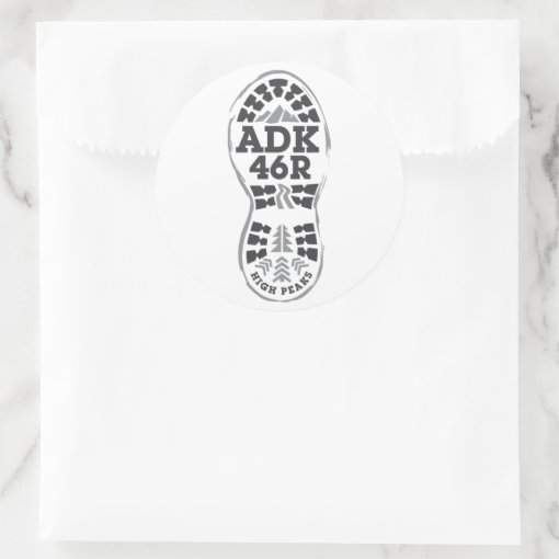 Hike ADK Classic Round Sticker | Zazzle