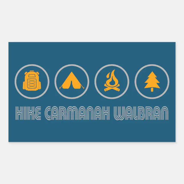 Hike Carmanah Walbran Provincial Park Rectangular Sticker | Zazzle