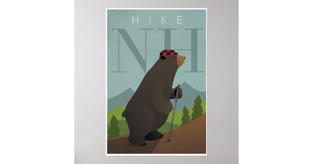Hike New Hampshire Poster | Zazzle