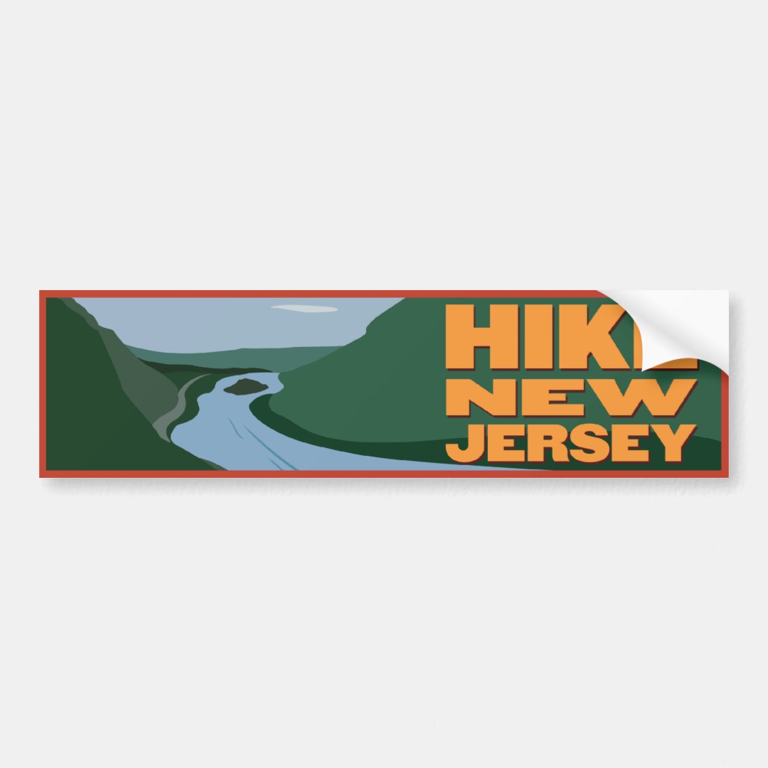 Hike New Jersey - Sticker | Zazzle