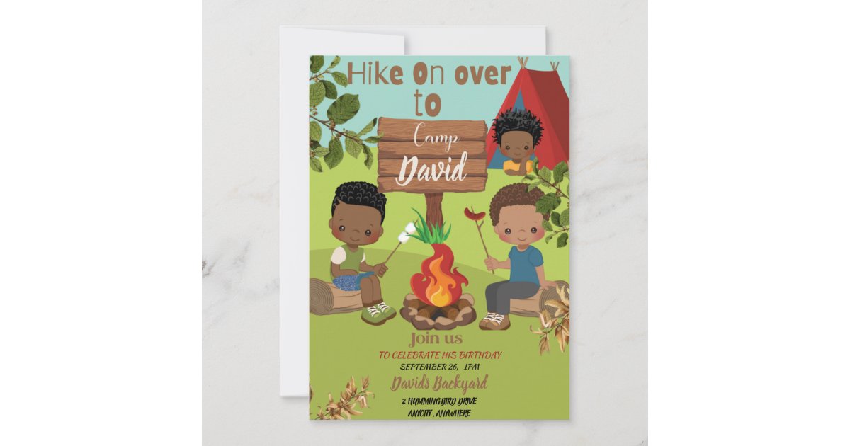Hike on Over Birthday Invitation Card | Zazzle