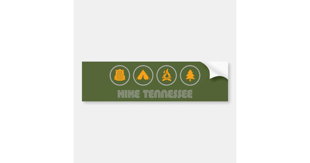 Hike Tennessee Bumper Sticker | Zazzle