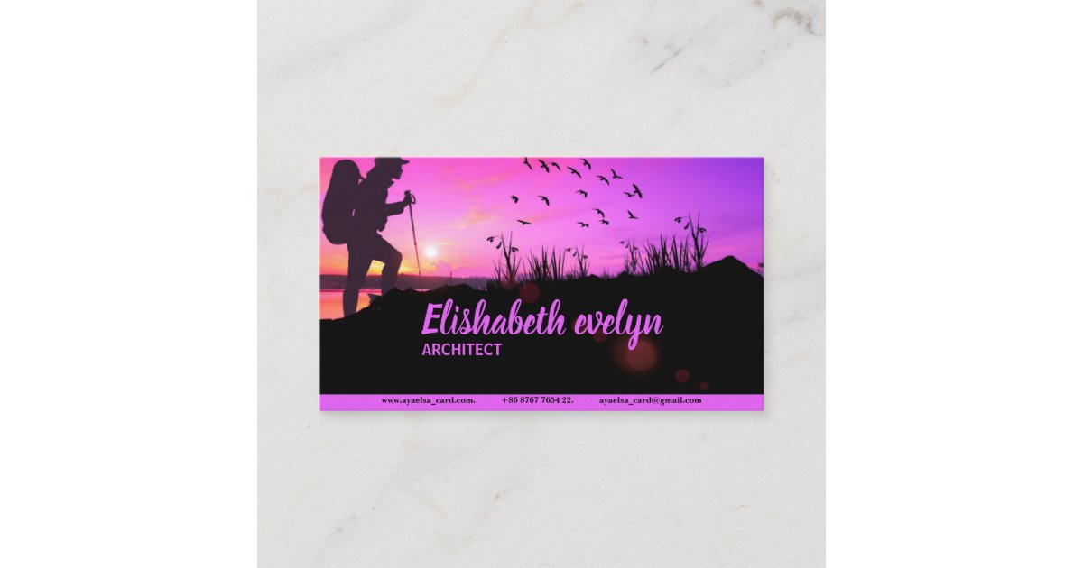 Hiking Adventure Business Card | Zazzle