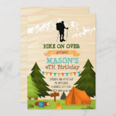 Hiking birthday party invitation | Zazzle