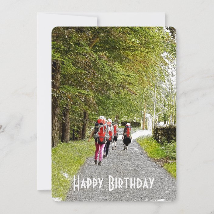 HIKING CARD | Zazzle.com