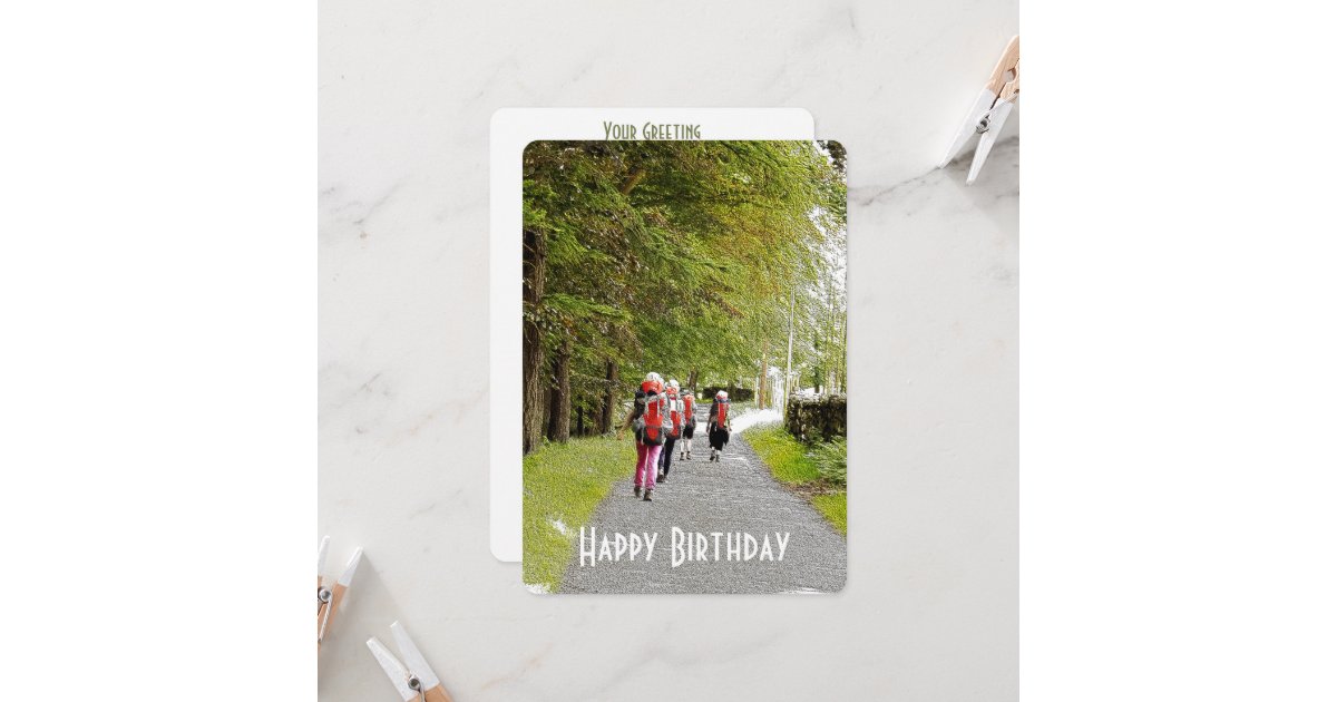 HIKING CARD | Zazzle