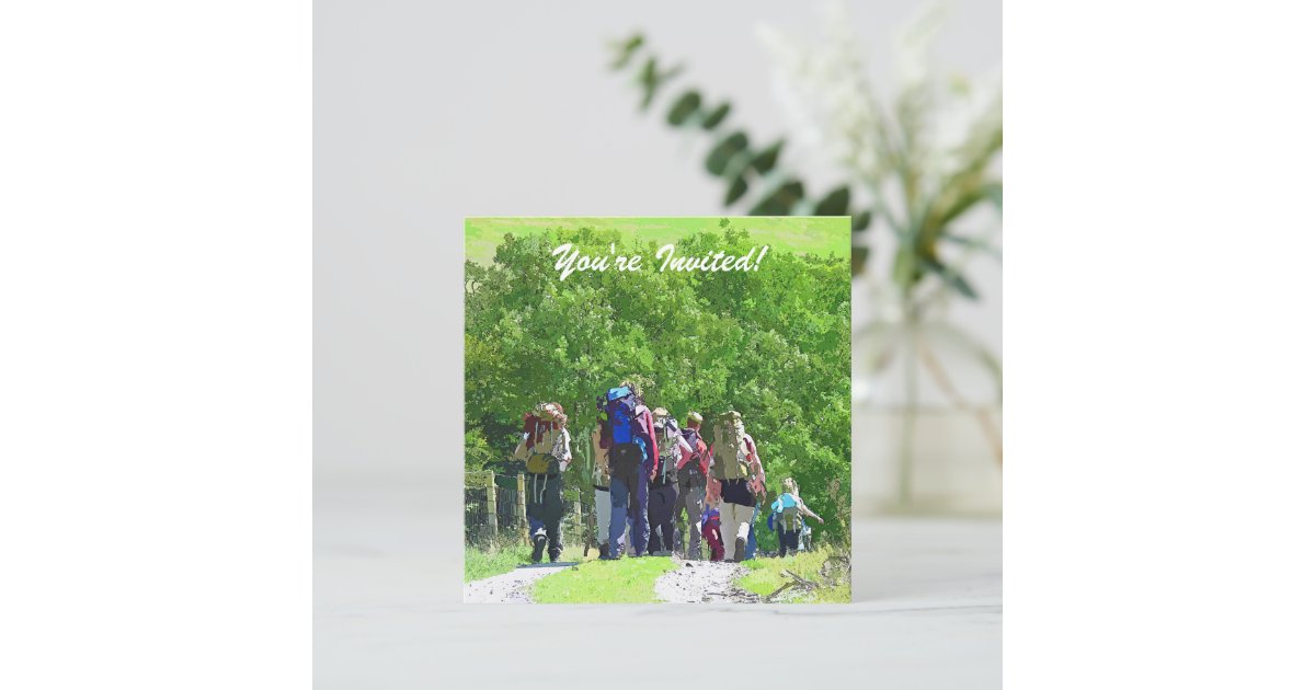 HIKING INVITATION | Zazzle