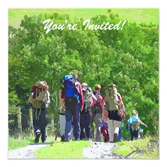 HIKING INVITATION | Zazzle.com