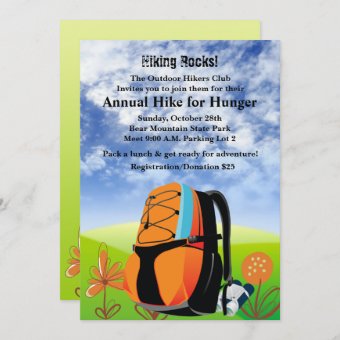 Hiking Rocks - Invitation | Zazzle