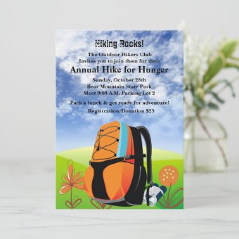 Hiking Rocks - Invitation | Zazzle
