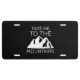 Hiking - Take me to the mountains Funny Hiking License Plate | Zazzle