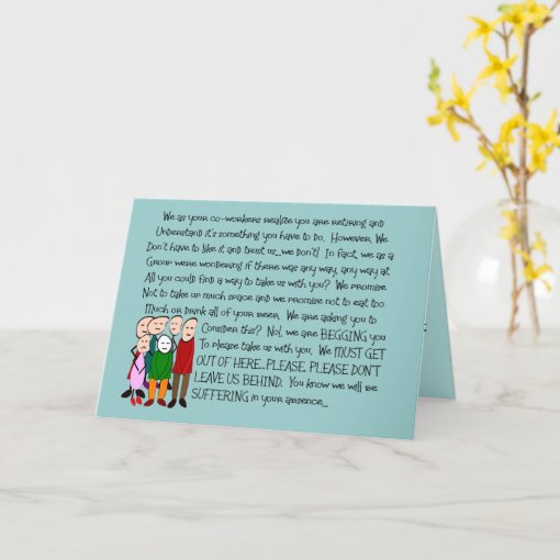 Hilarious Retirement Card--From The Gang! Card | Zazzle