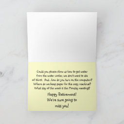 Hilarious Retirement Card—From The Gang! Card | Zazzle