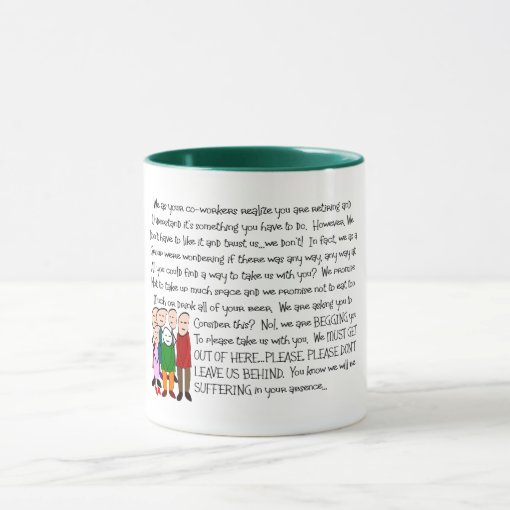 Hilarious Retirement Card--From The Gang! Mug | Zazzle