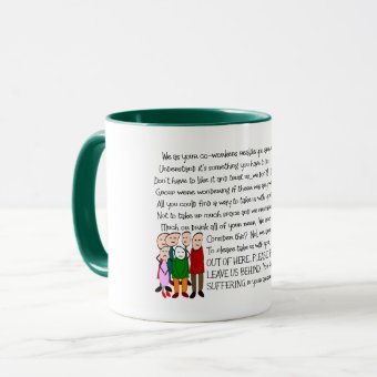 Hilarious Retirement Card--From The Gang! Mug | Zazzle