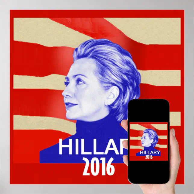 HILLARY 2016 POSTER | Zazzle