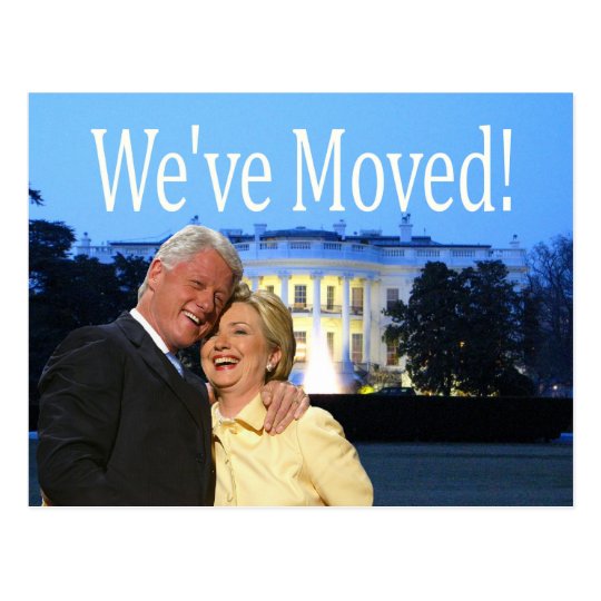 Hillary & Bill New Address Christmas card | Zazzle.com