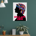 Hillary Clinton 2016 Campaign Retro Poster (Large) | Zazzle