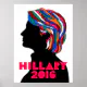 Hillary Clinton 2016 Campaign Retro Poster (Large) | Zazzle